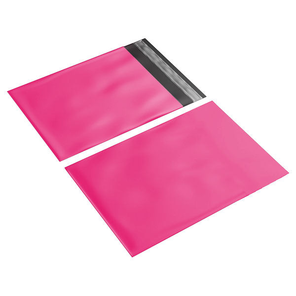 WholeSale 10000pcs Hot Pink 350 x 480 + 40mm Poly Mailers for E-commerce and Retail Shipping ...
