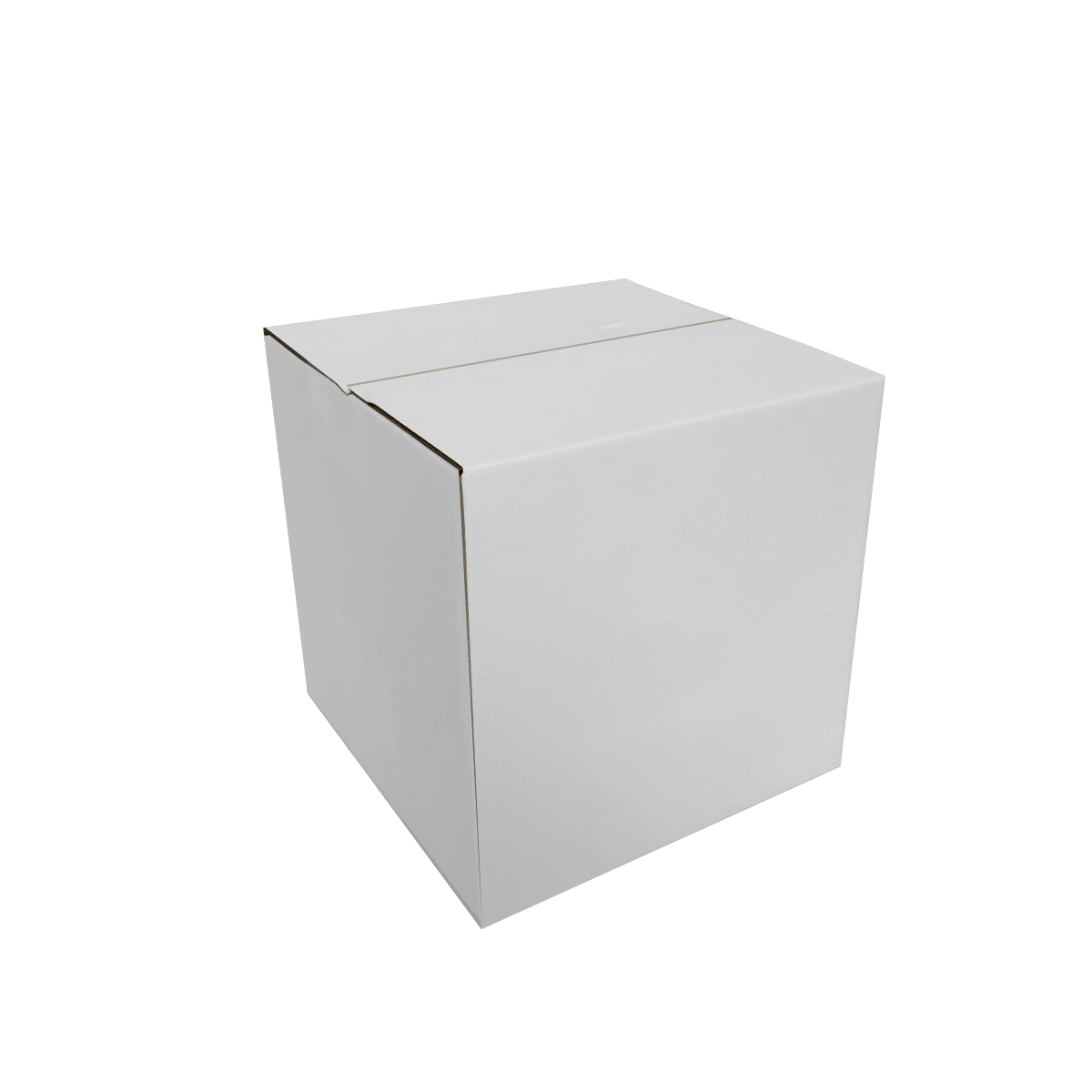135 x 135 x 135mm White Corrugated Cube Box | Die Cut, Self-Locking, F ...