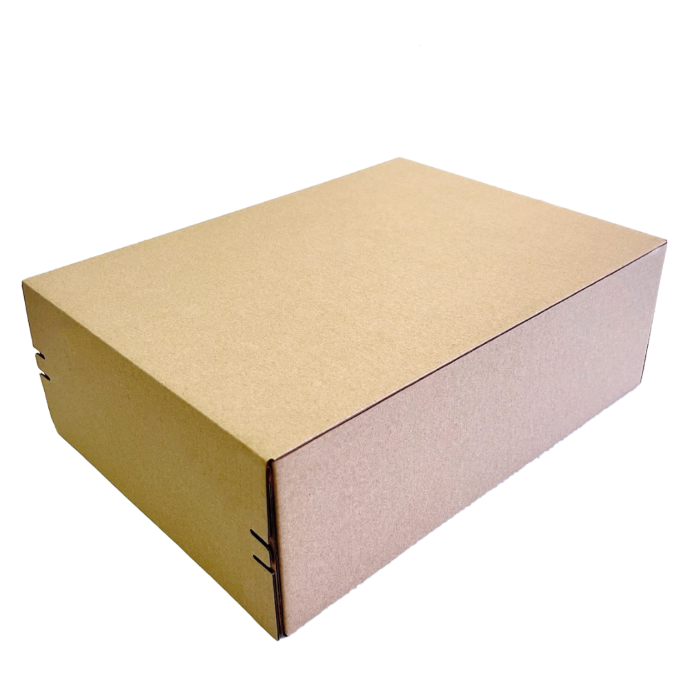 220 x 160 x 77mm Kraft Self-Sealing Heavy-Duty Brown Box | Packee Australia
