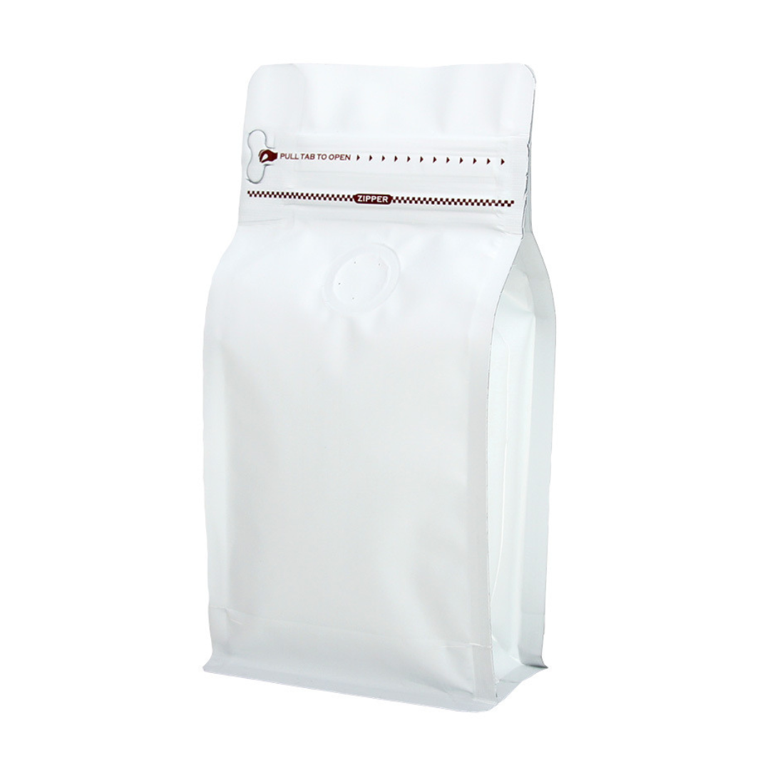 90 x 180 + 50mm White Coffee Ziplock Bag – Packee Australia